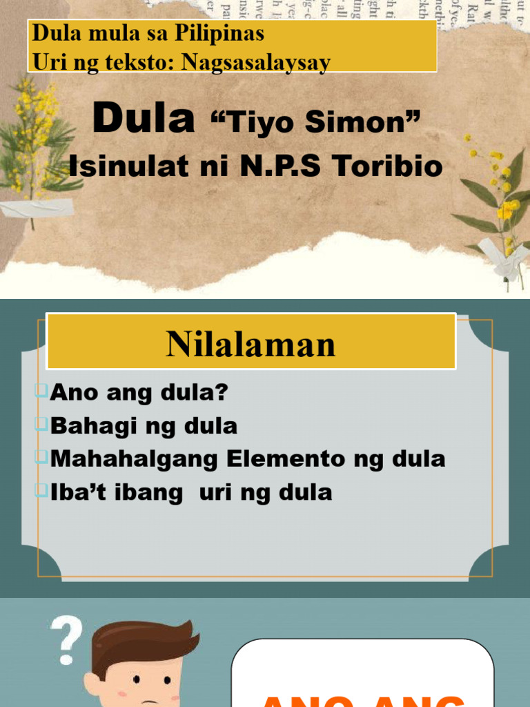 Dula Tiyo Simon | PDF