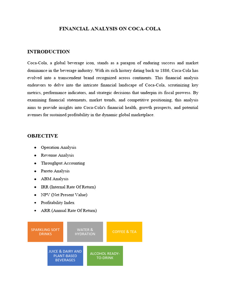 FINANCIAL ANALYSIS ON COCA COLA (AMA) | PDF | Supply Chain | The Coca ...