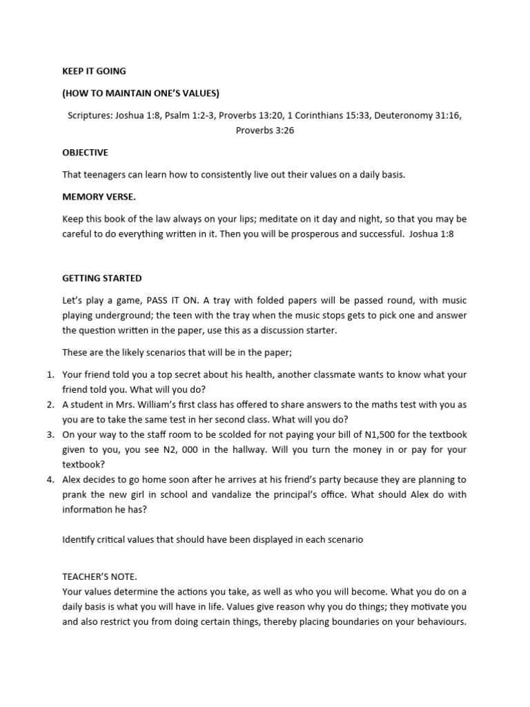 Keep It Going | PDF | Bible