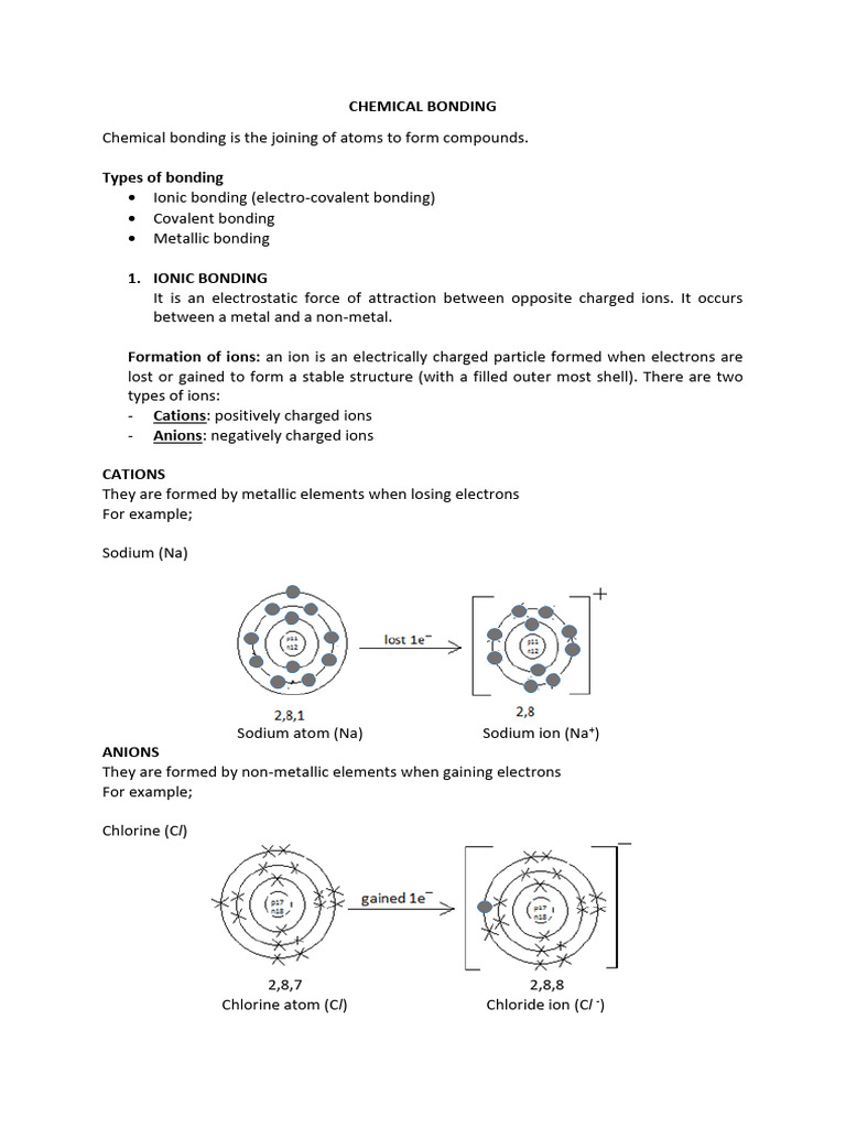 Chemical Bonding | PDF | Ion | Chemical Bond
