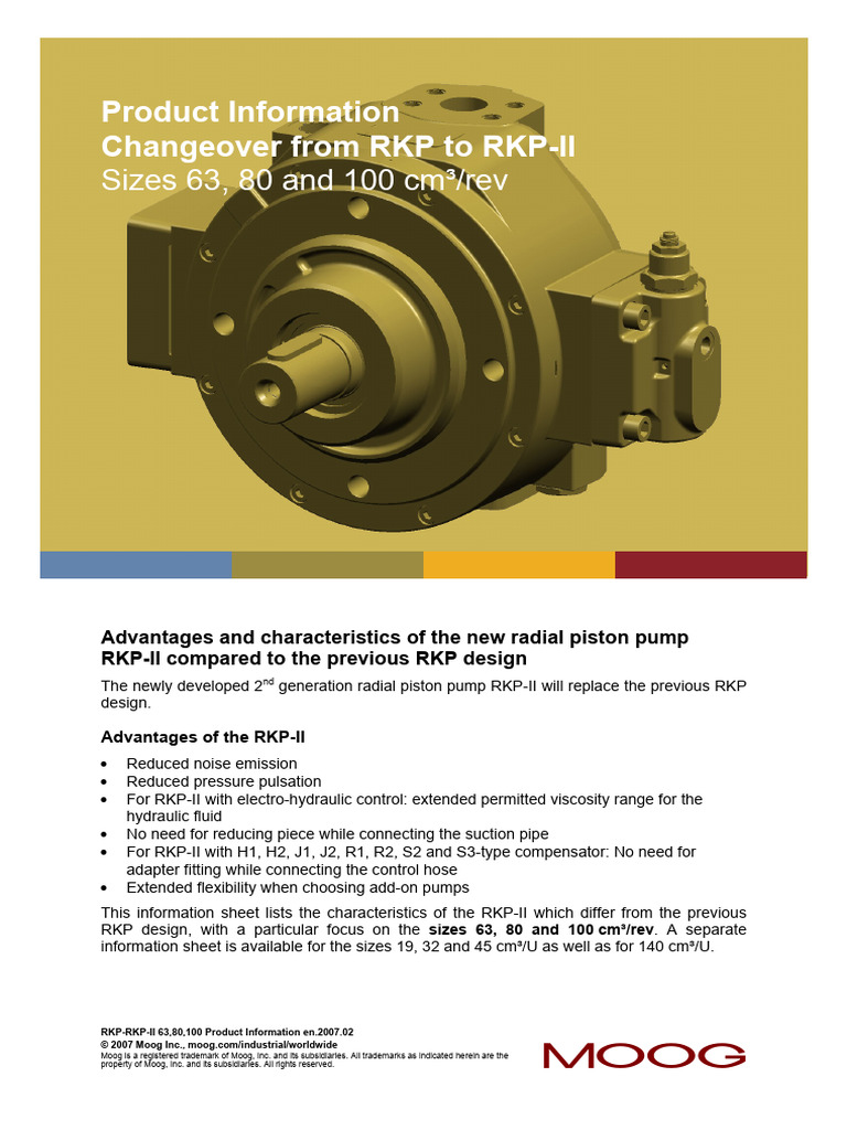 RKP-RKP-II 63,80,100 Prod Info En.2007.02 | PDF | Pump | Viscosity