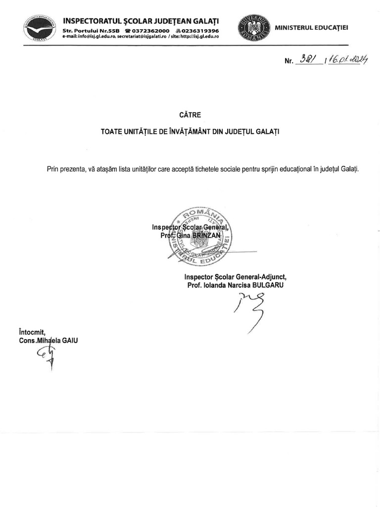 A.381 Lista Firme Tichete Sociale 2024 | PDF