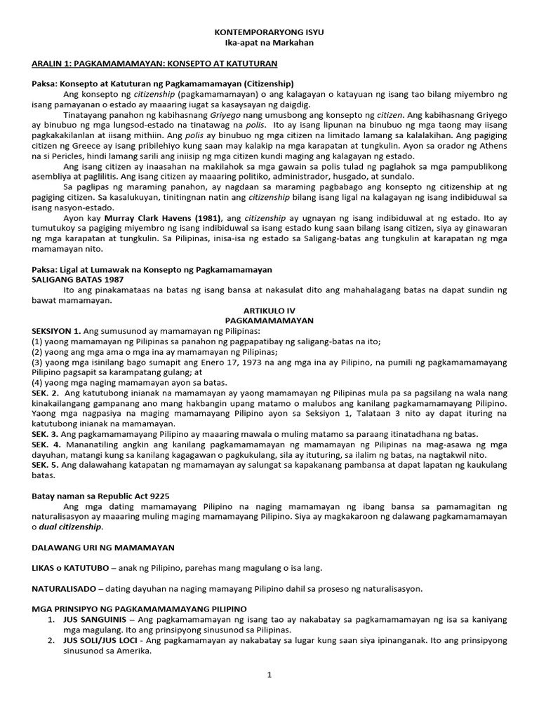 AP10-4th-Quarter-Hand-Outs | PDF