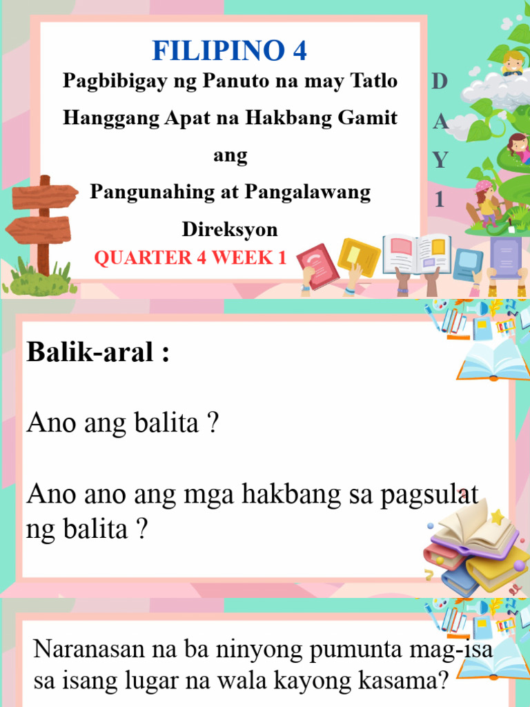 FILIPINO-4-Q4-W1 | PDF