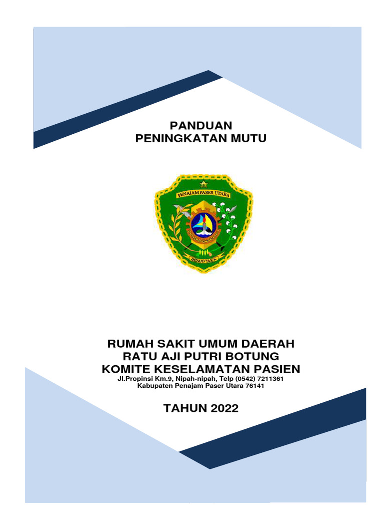 PANDUAN PENINGKATAN MUTU (PMKP 1 Ep1) | PDF