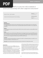 Sinonasal Outcome Test (SNOT) Score | PDF | Epidemiology | Causes Of Death