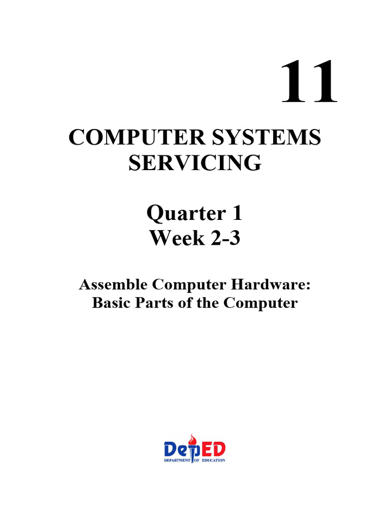 CSS 11 Q1 W2-3 Finalized | PDF | Personal Computers | Computer Keyboard