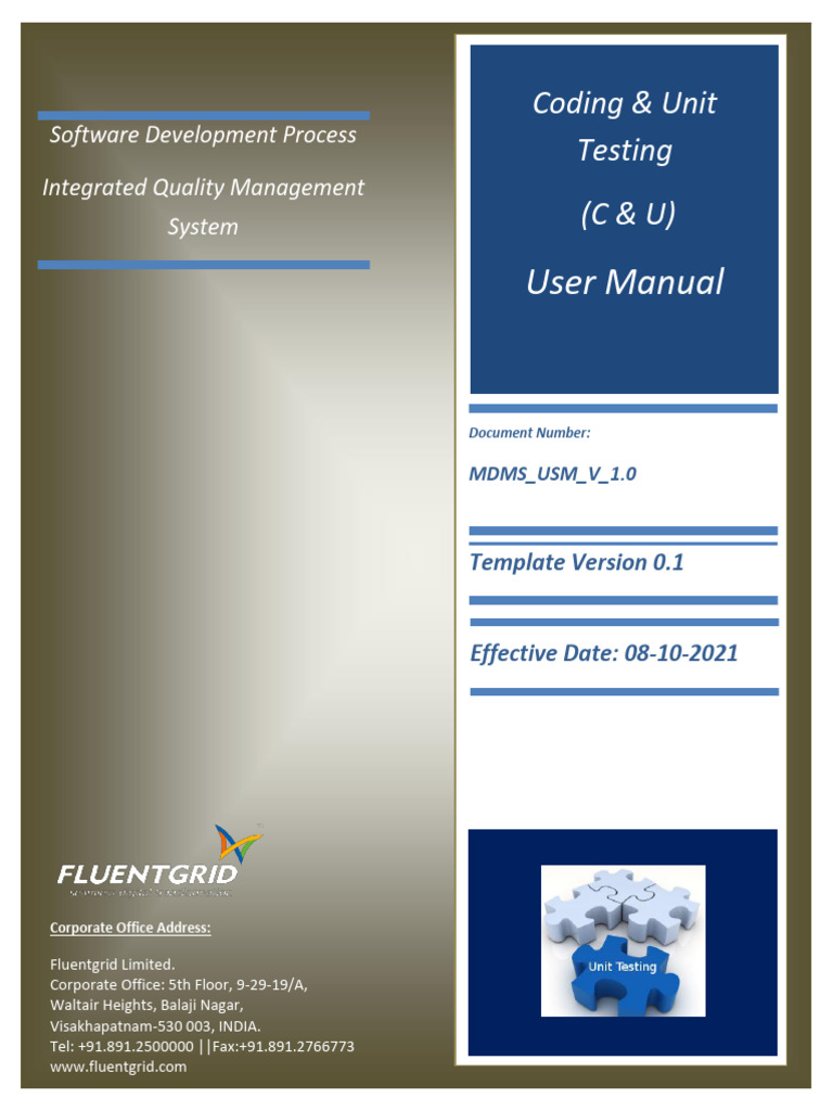 User Manual: Coding & Unit Testing (C & U) | PDF | Login | User (Computing)