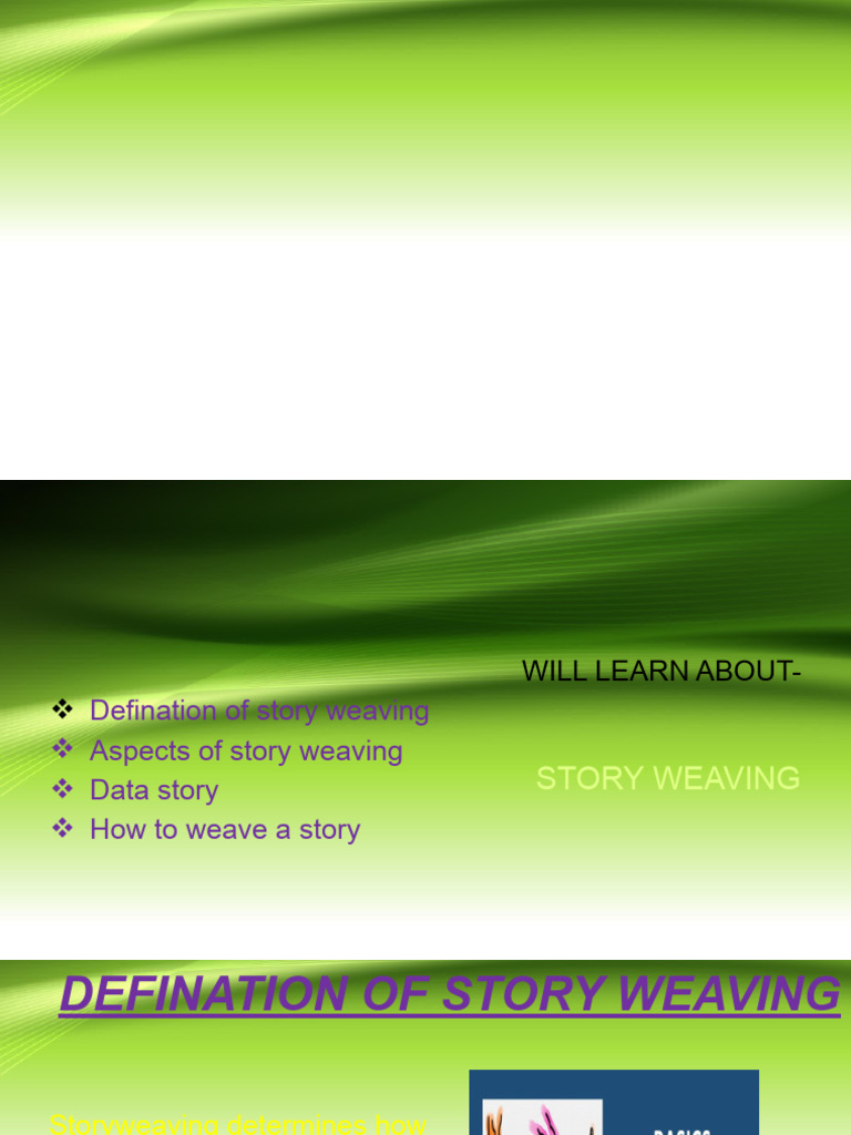 Story Weaving | Download Free PDF | Cognitive Science | Cognition