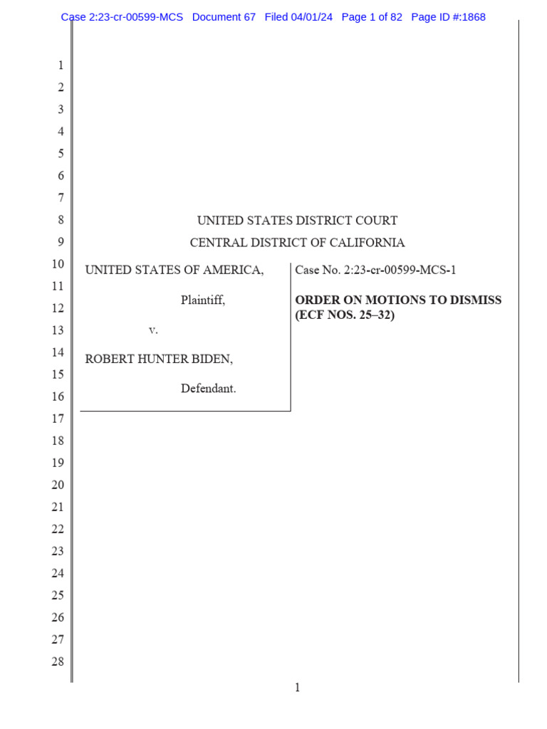 Gov - Uscourts.cacd.907806.67.0 1 | PDF | Plea | Plea Bargain