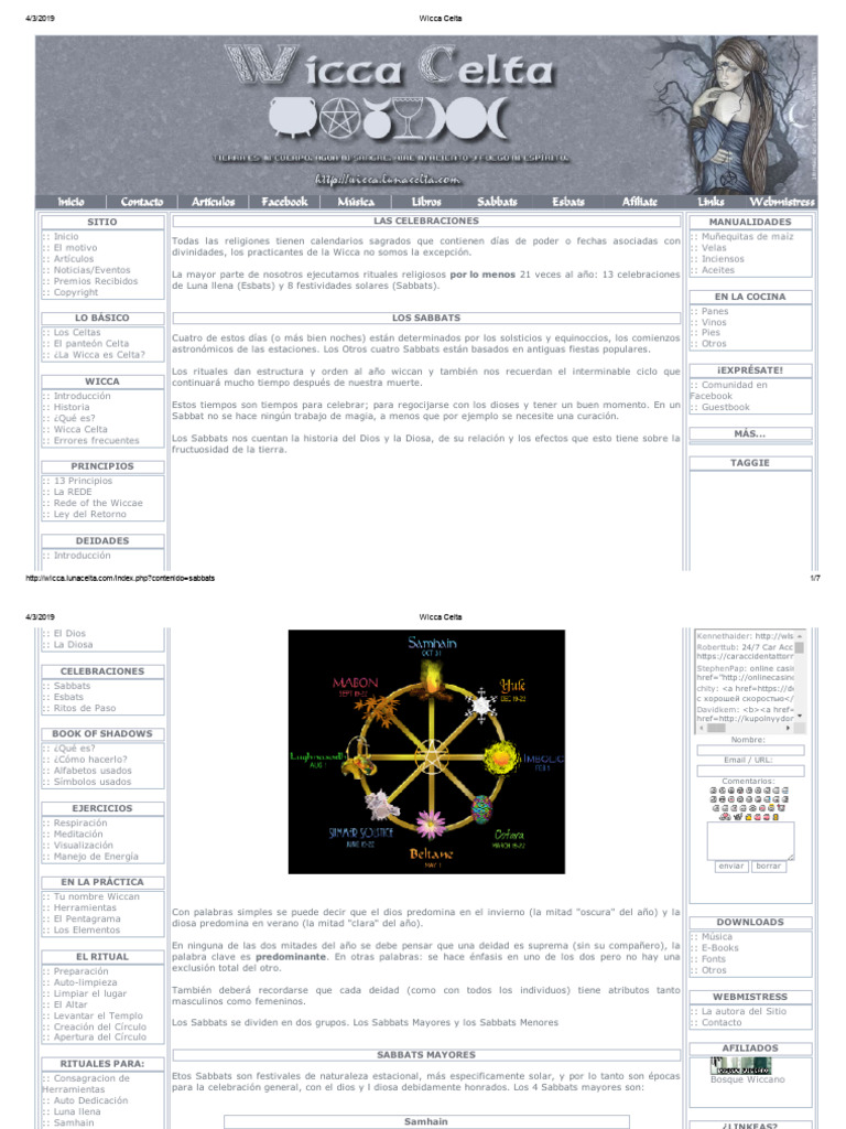 Wicca Celta | PDF | Rueda del año