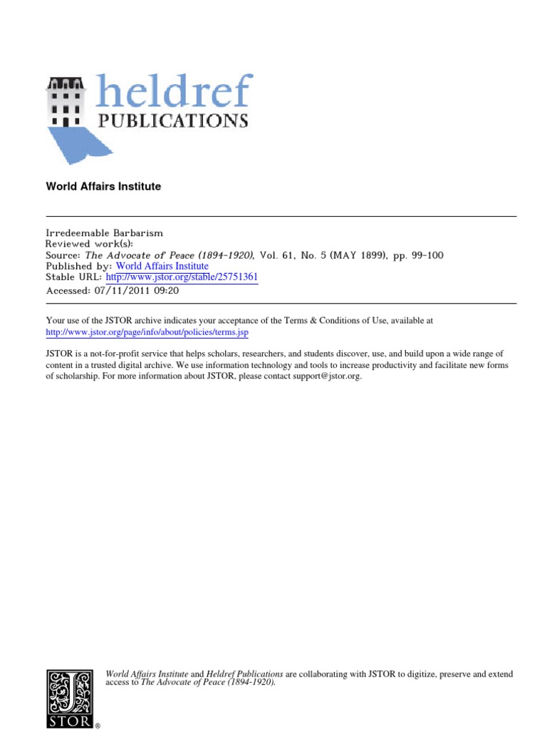 World Affairs Institute | PDF | Theodore Roosevelt | Violence