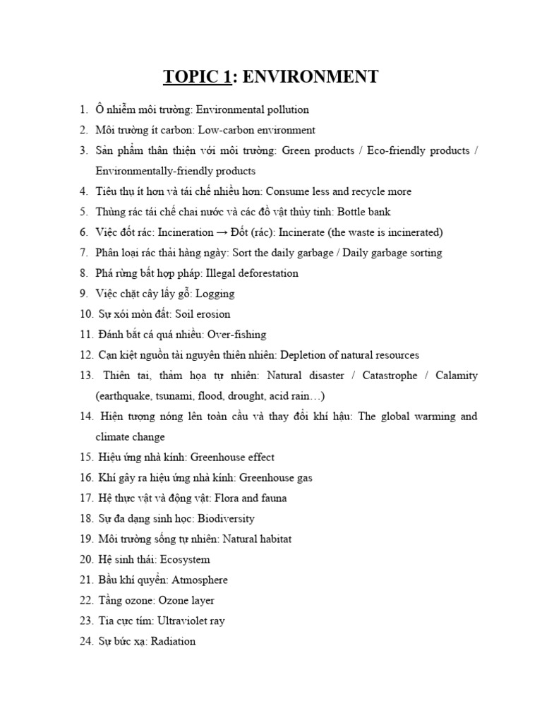 Vocabulary Based On Topics | PDF