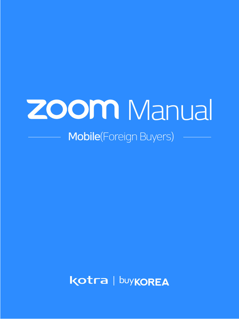 Zoom Manual (Foreign Buyers - Mobile) | PDF