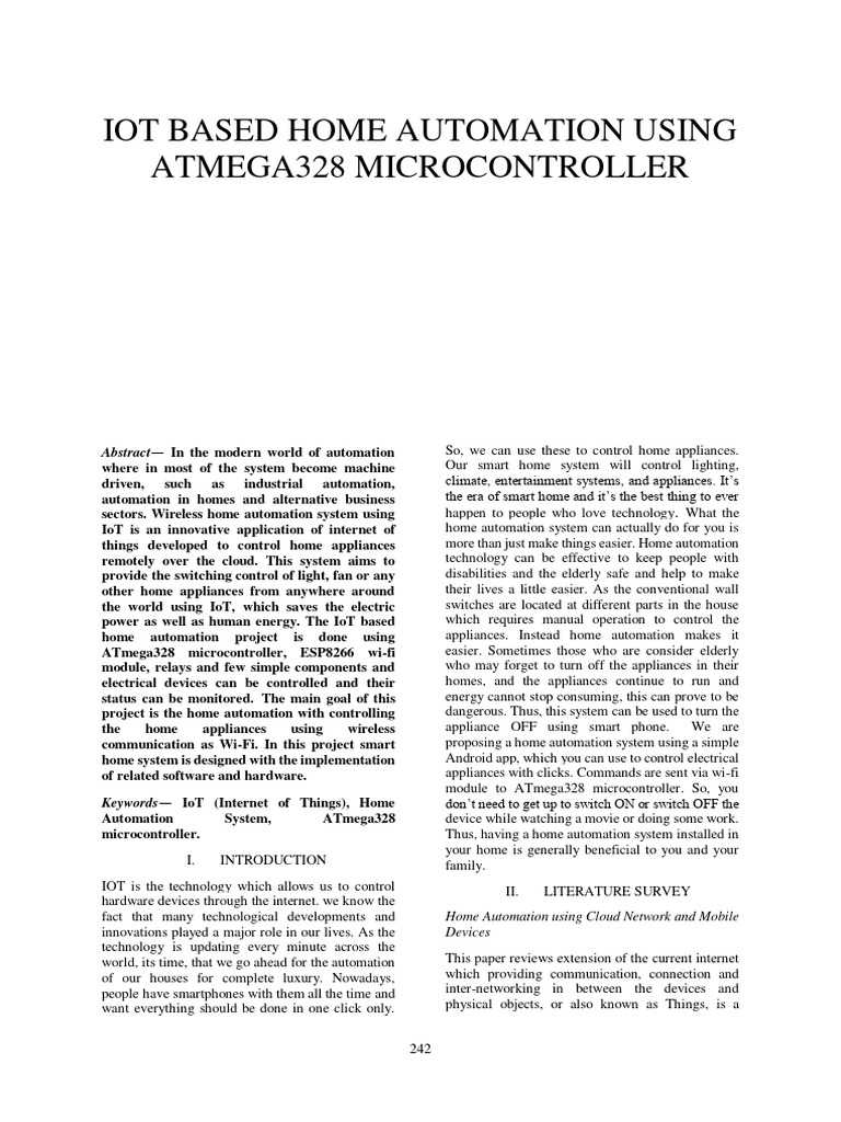IOT Automation | PDF | Home Automation | Internet Of Things