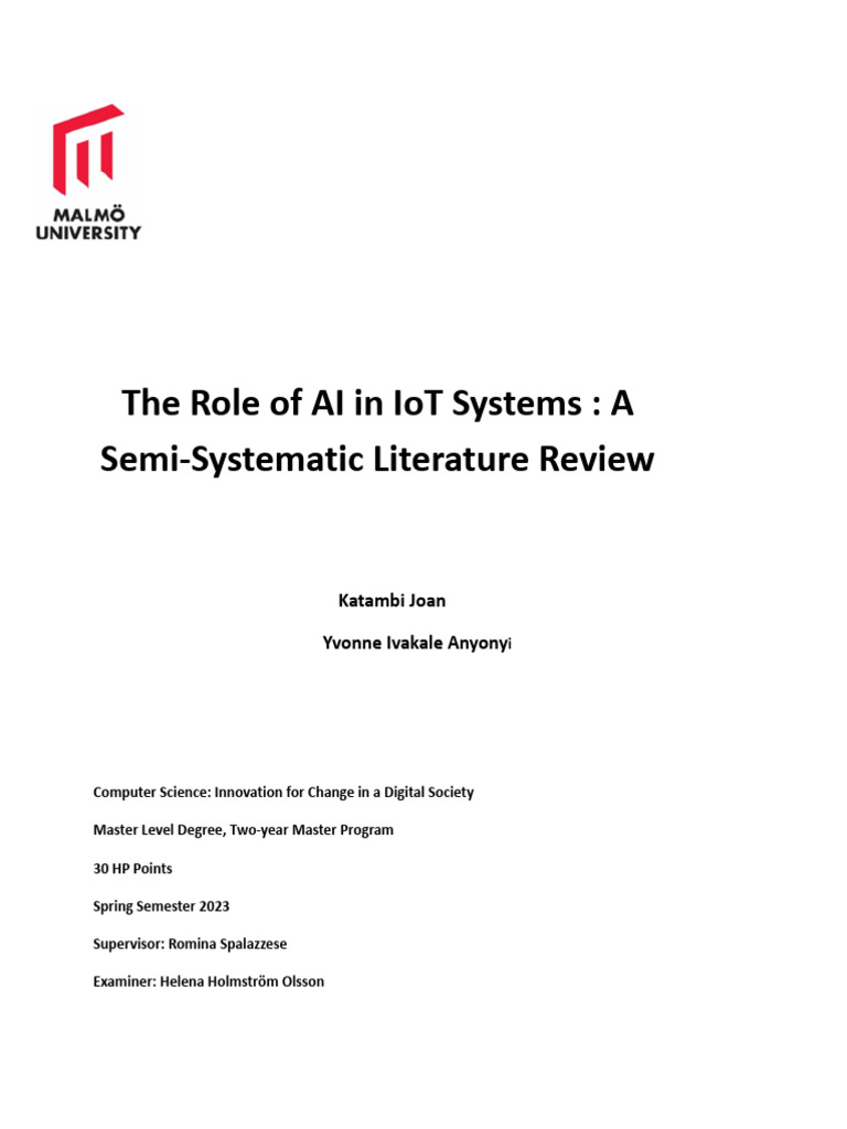 FULLTEXT02 | Download Free PDF | Internet Of Things | Machine Learning