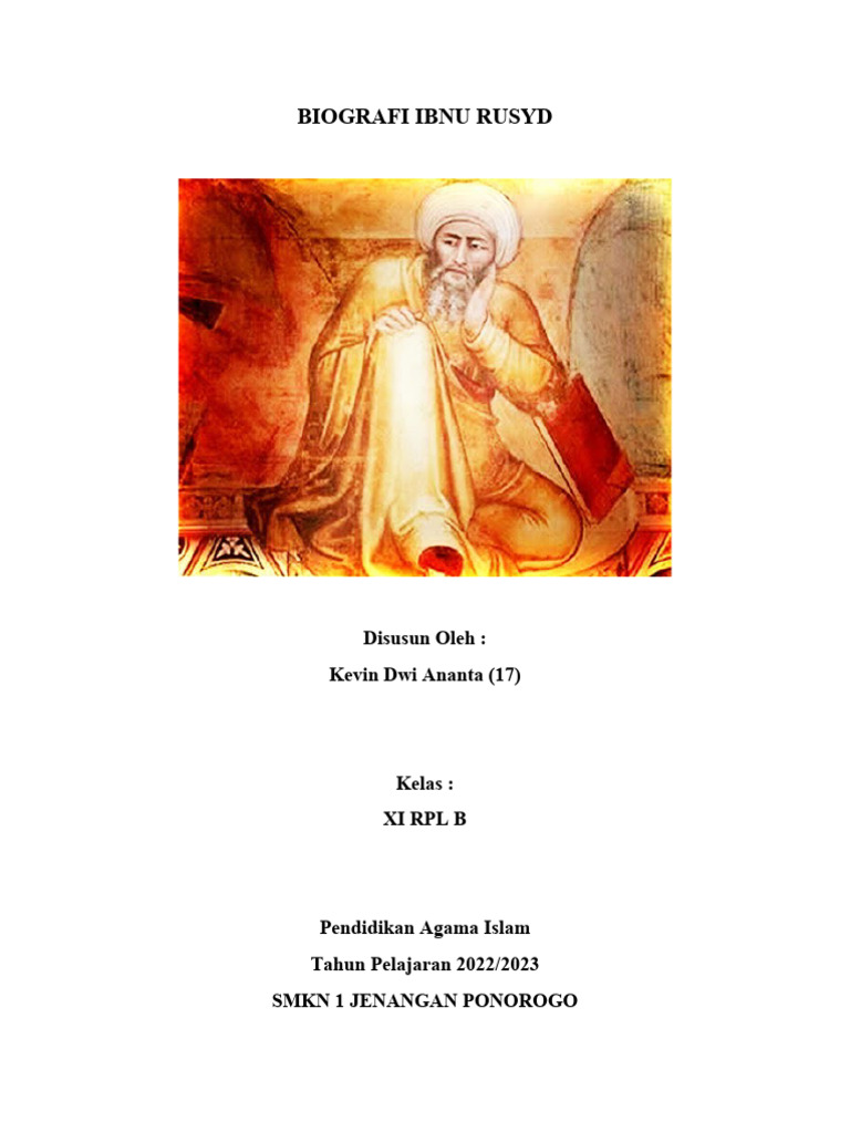 Biografi Ibnu Rusyd Antaszzz | PDF