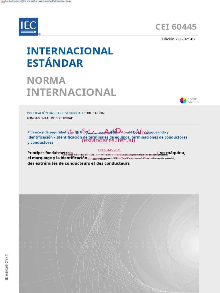 IEC-60445-2021 en Es | PDF | Comisión Electrotécnica Internacional ...
