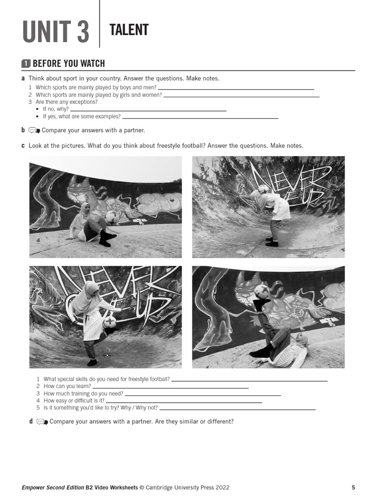 Empower Upper Intermediate Video Activity Sheet Unit 03 | PDF