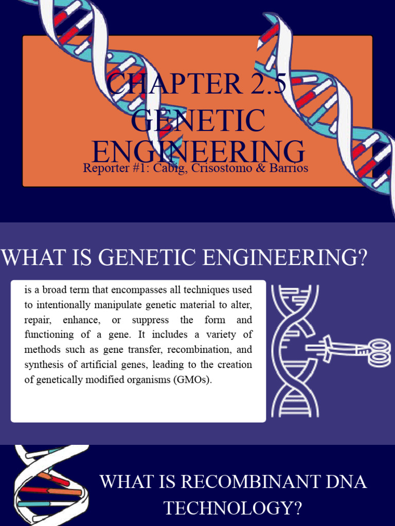 CHAPTER 2.5 -Genetic-Engineering (General Biology II) | PDF | Crispr ...