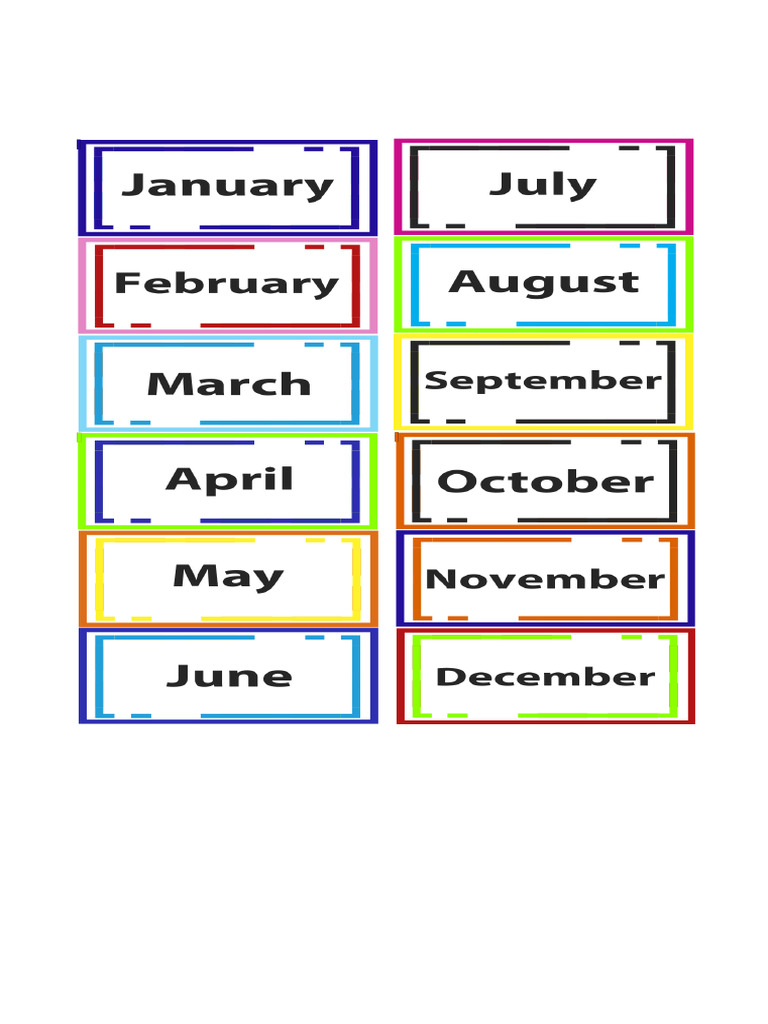 Months Seasons of The Year Printables - 343612.jpg | PDF