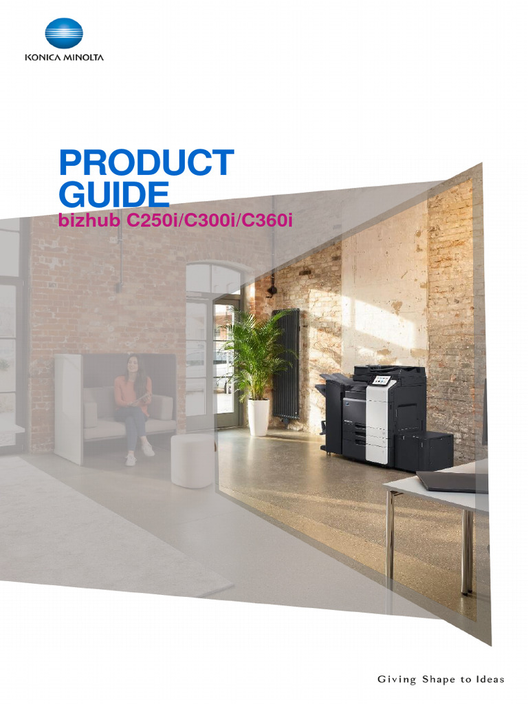 Product Guide - Bizhub C250i | PDF | Image Scanner | Computer Keyboard
