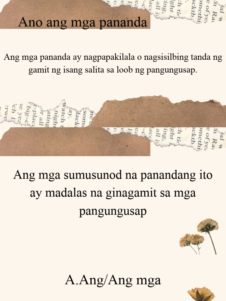 Mga Pananda at Epiko | PDF