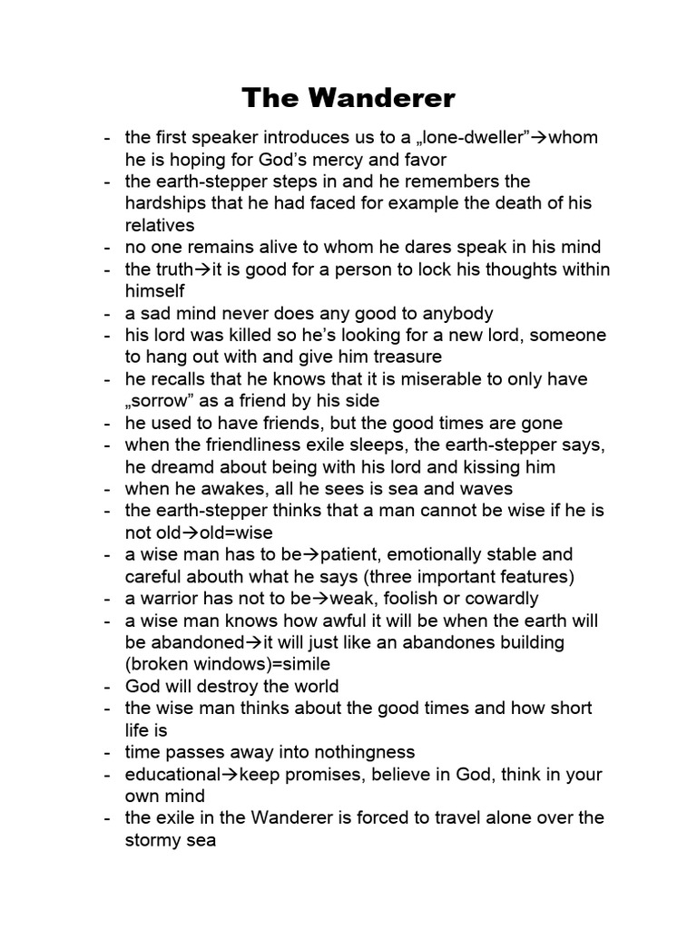 The wanderer | PDF