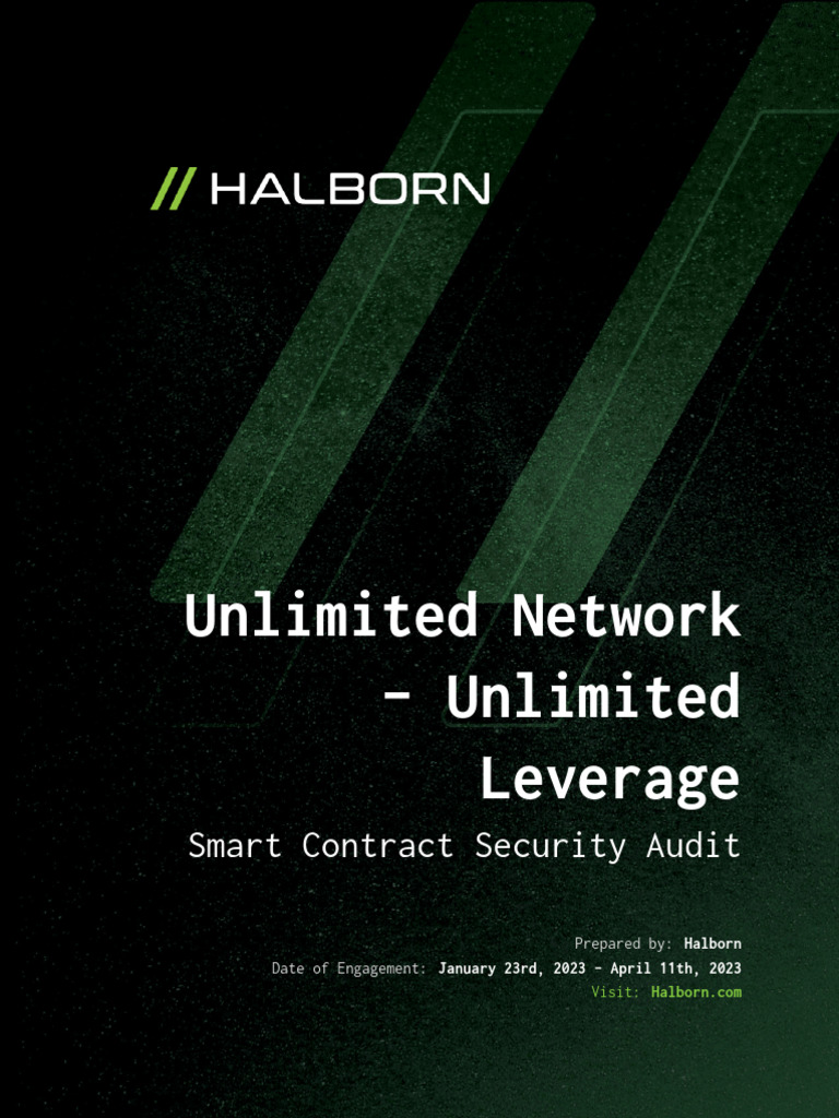 Unlimited Network Unlimited Leverage Smart Contract Security Audit Report Halborn Final | PDF ...