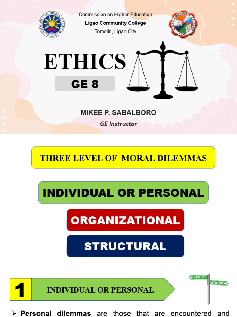 Understanding Moral Dilemmas in Ethics | PDF | Social Psychology | Business