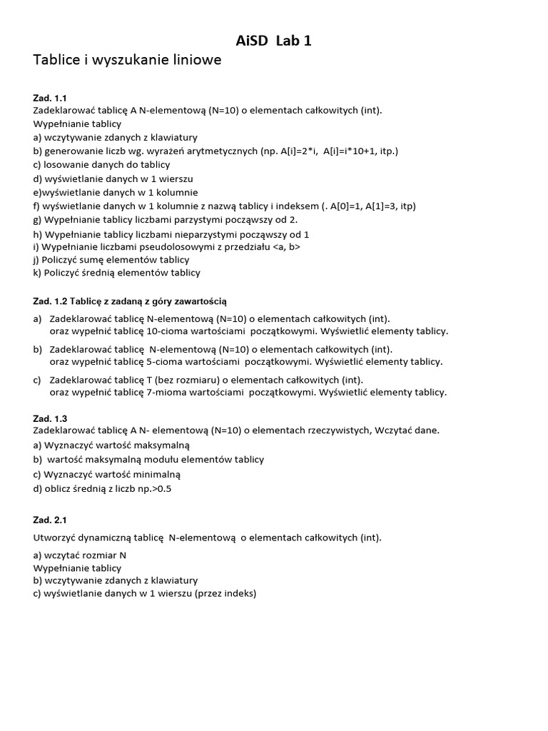 Lab1 AiSD Tab | PDF