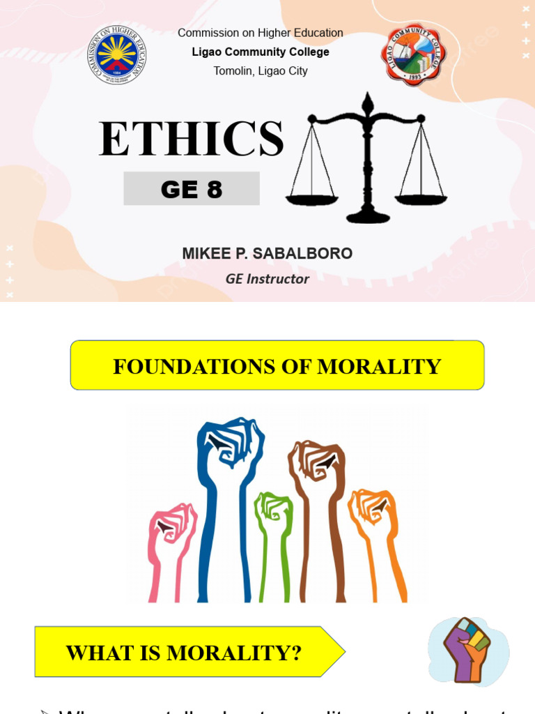 Week 5 Foundations of Morality | PDF | Reason | Morality