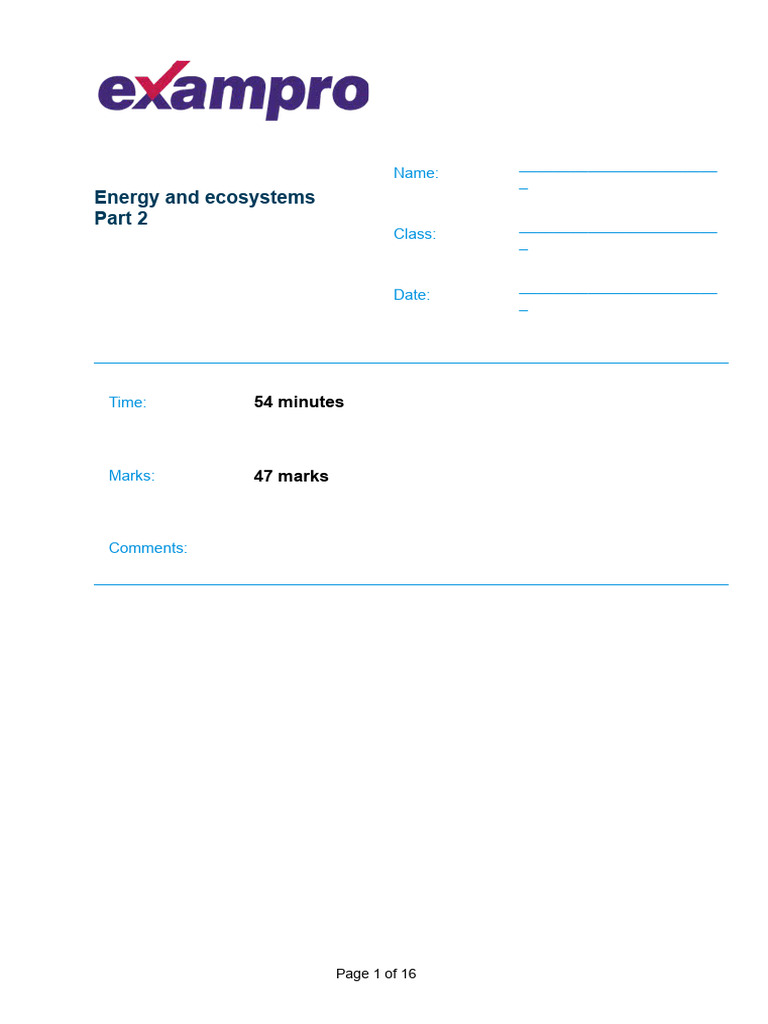 Energy and Ecosystems Part 2 | PDF | Photosynthesis | Fertilizer