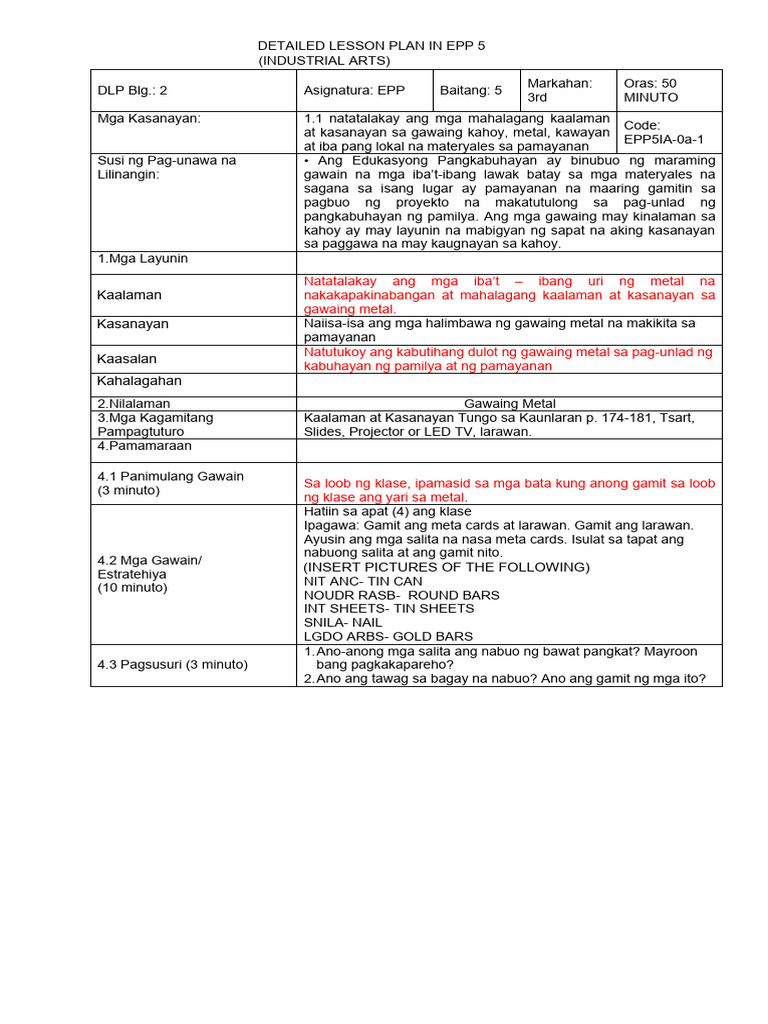 Epp-Q4 Week3 - Dlp-2-Pdf-Free | PDF