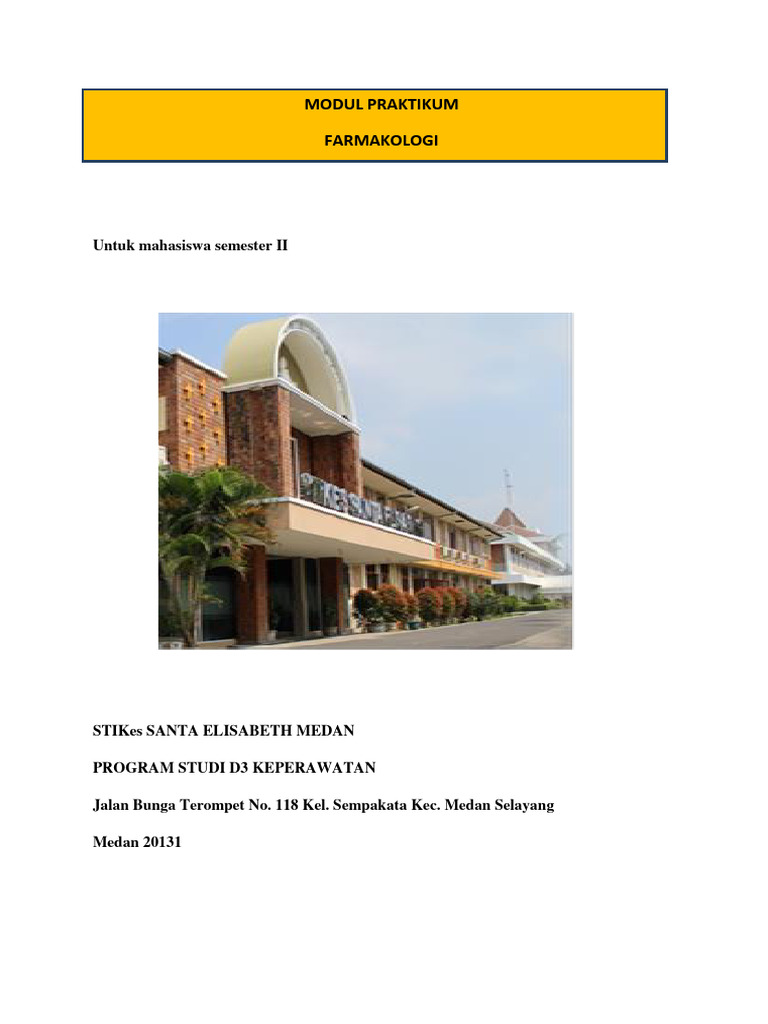 Modul Farmakologi Mahasiswa D3 | PDF