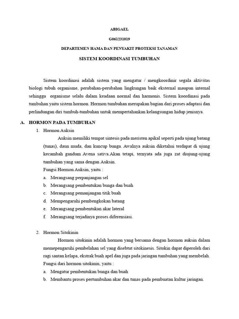 Abigael G-019 HAMA DAN PENYAKIT TUMBUHAN | PDF