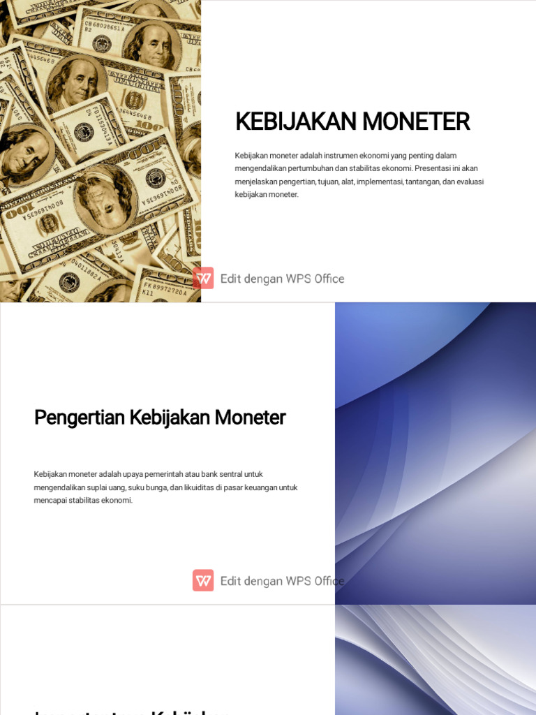 Kebijakan Moneter dan Ekonomi | PDF