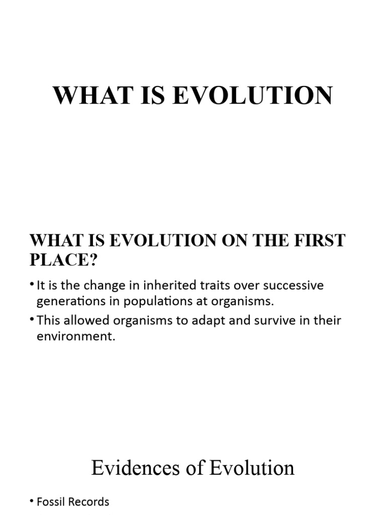 Evolution: Key Concepts & Evidence | PDF