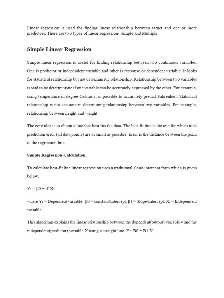 Regression and Introduction to Bayesian Network | PDF | Errors And Residuals | Coefficient Of ...