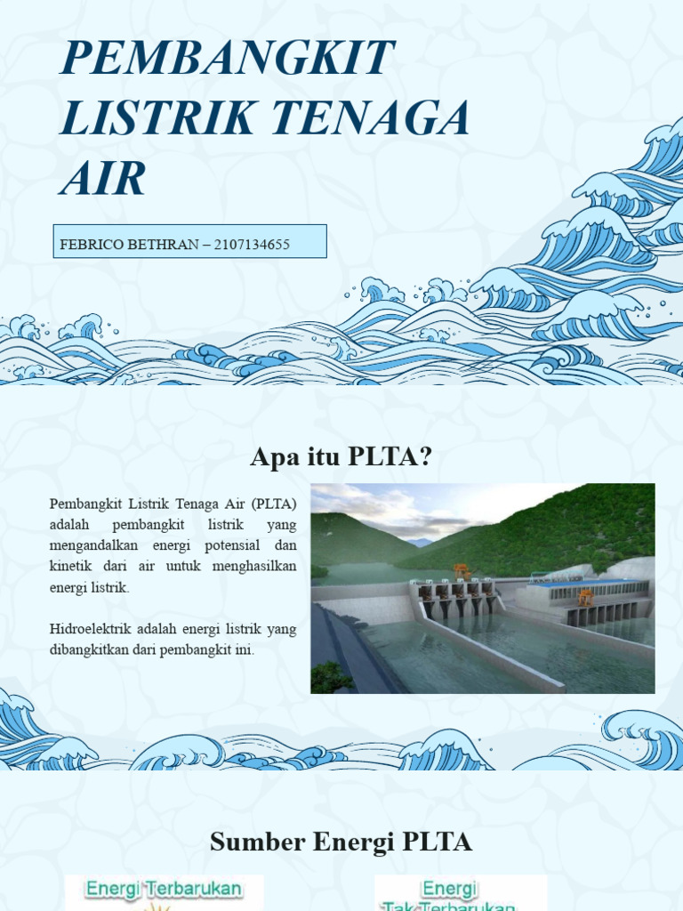 PLTA - UAS Pembangkit Energi Listrik - FEBRICO BETHRAN | PDF