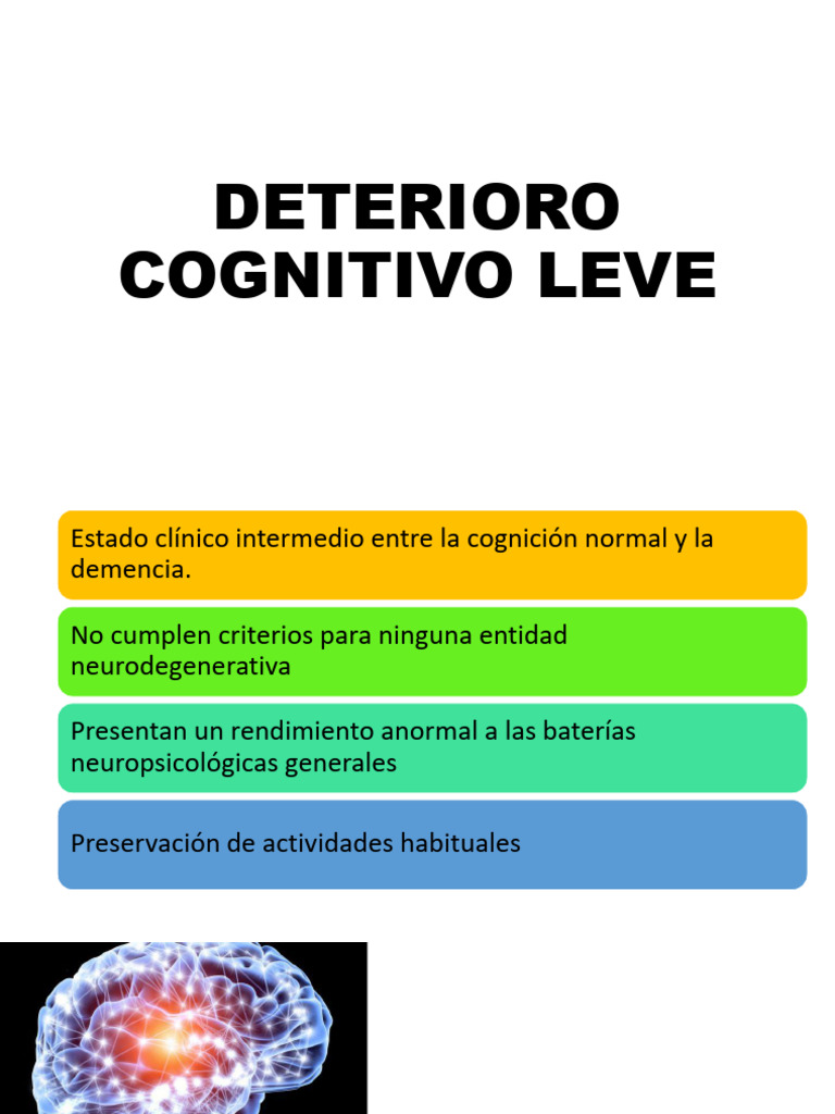 Deterioro Cognitivo Leve | PDF | Demencia | Enfermedad de Alzheimer