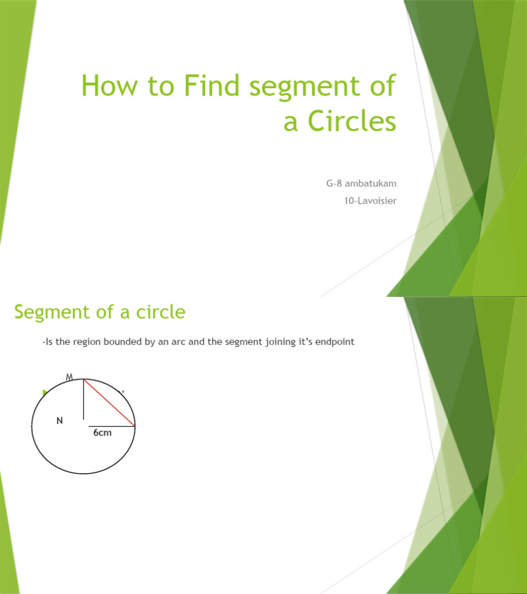 How to Calculate Circle Segments | PDF