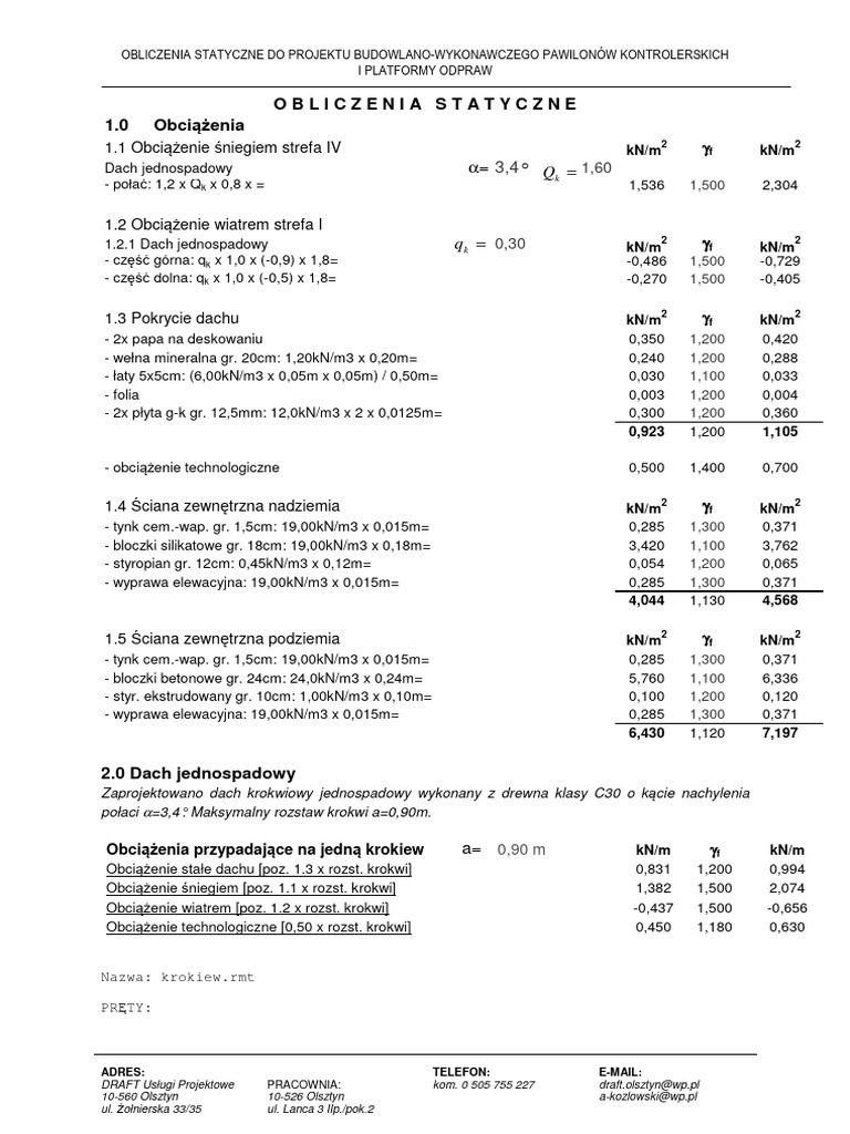 PX 15.14 8.3 Obliczenia Statyczne | PDF