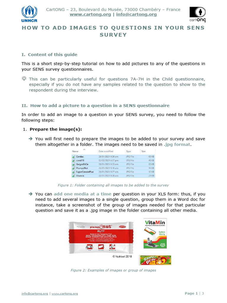 MDC Tool 12 Tutorial How To Add Images To Questions in Your SENS Survey EN V1 - Final | PDF ...