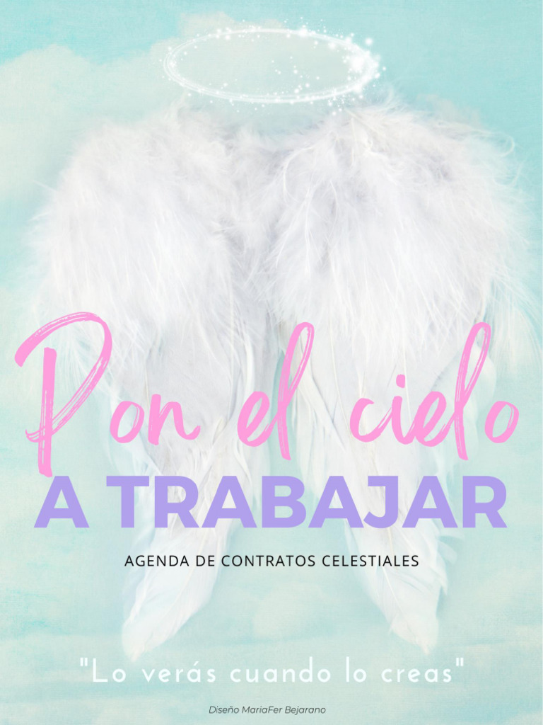 Plantilla Agenda y Tarjeta - Pon El Cielo A Trabajar | PDF