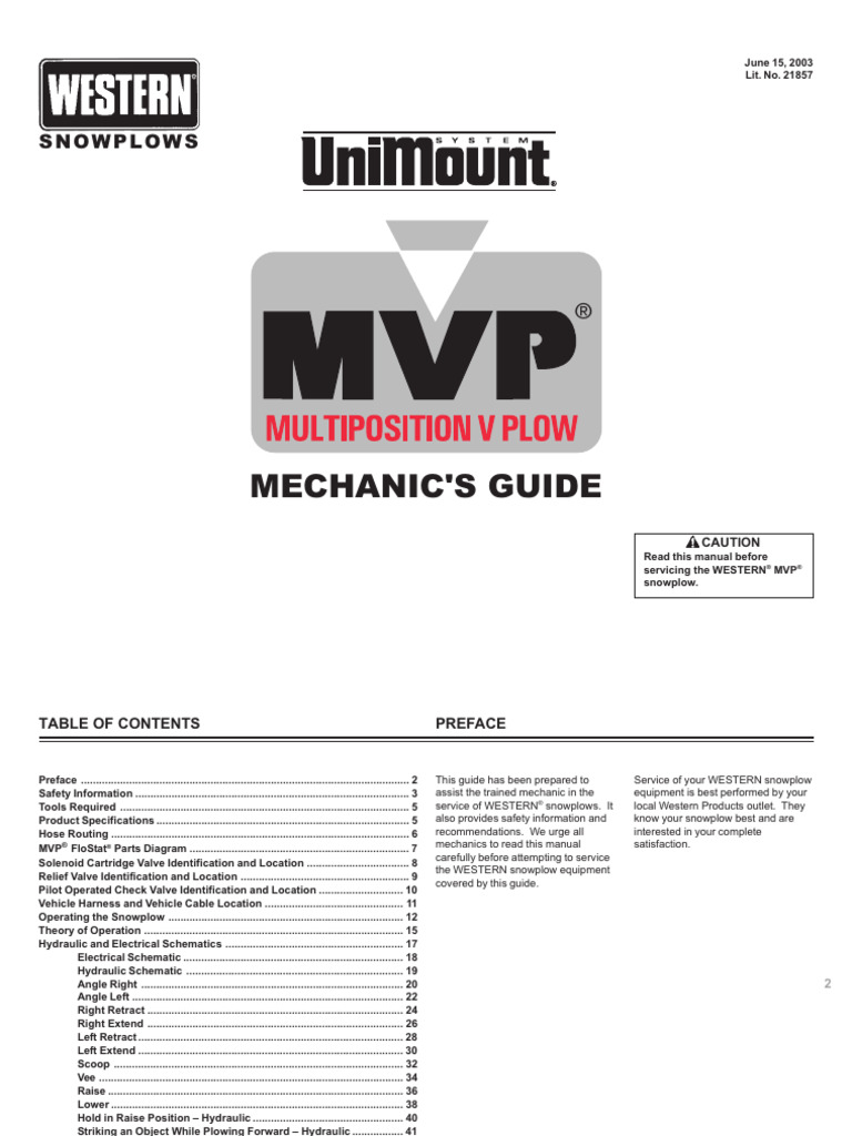Western MVP Mechanics Guide | PDF | Relay | Electrical Connector