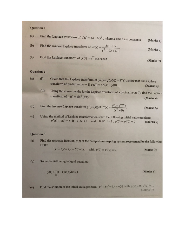 1 Math Final Exam Questions | PDF