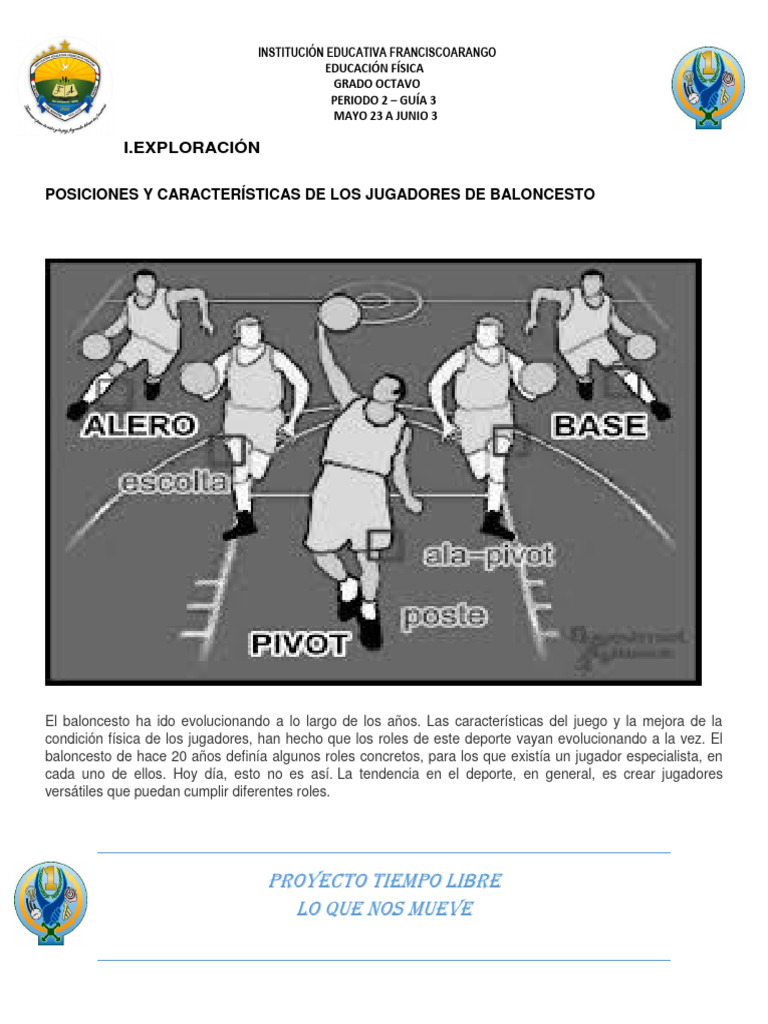 Posiciones y Roles en Baloncesto | PDF