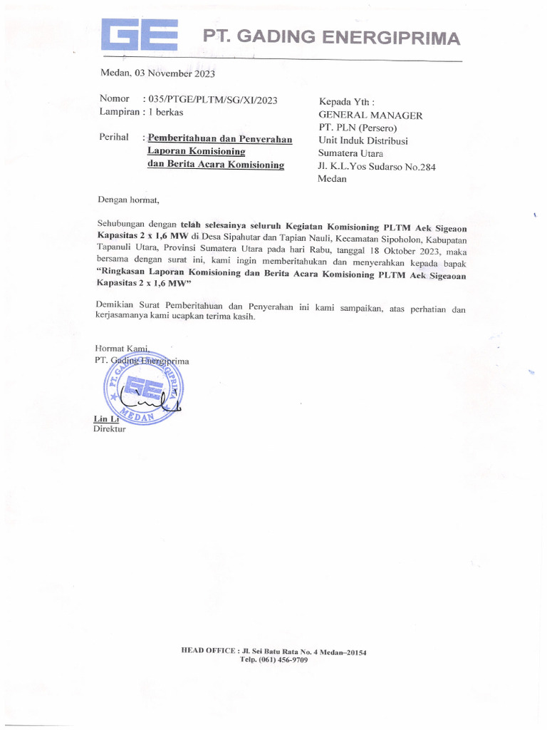 Ba Komisioning Aek Sigeaon Pdf