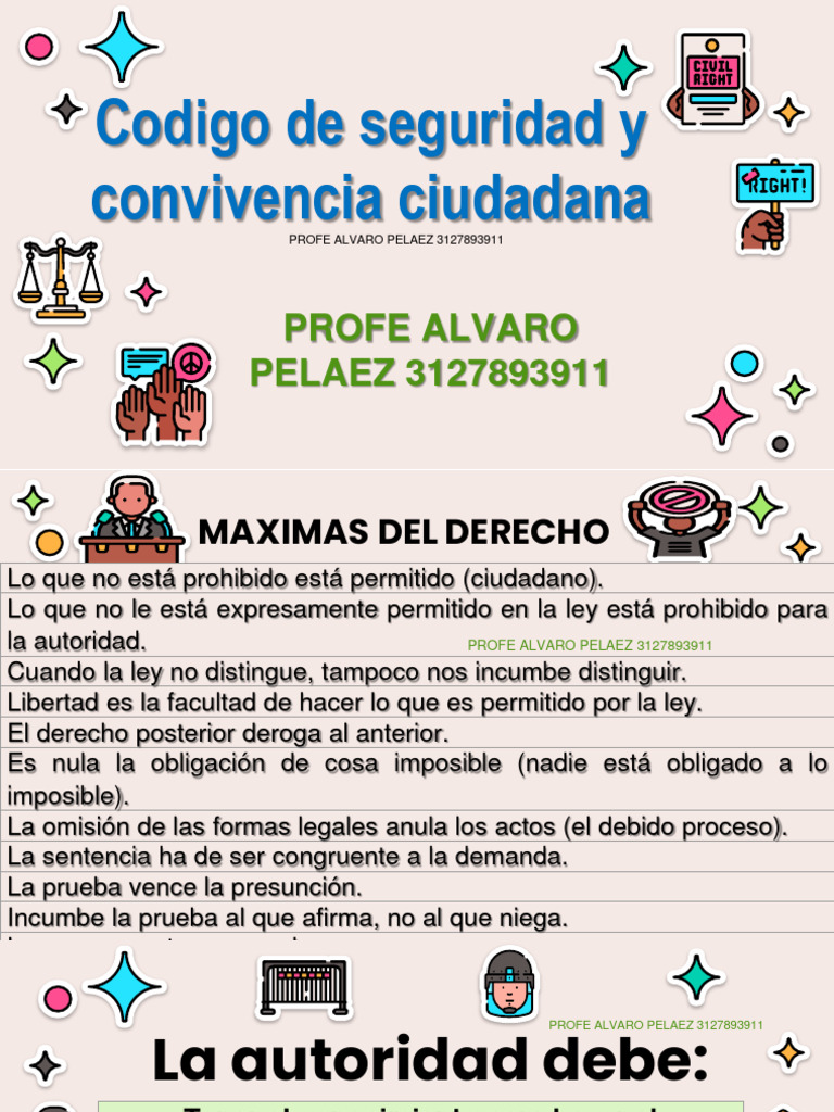 Ley 1801 Y Uso De La Fuerza Con Notas Pdf Policía Constitución